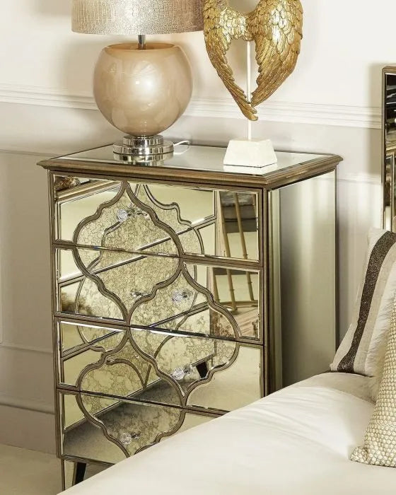 4 Drawer Giant Zoey Pedestal (105 cm) – MHF Decor-Delights